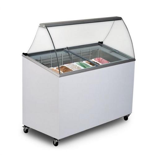 Freezer Gelato Display Showcase 7 X 5L Tubs 352L 1296mm 300W 10Amp ...