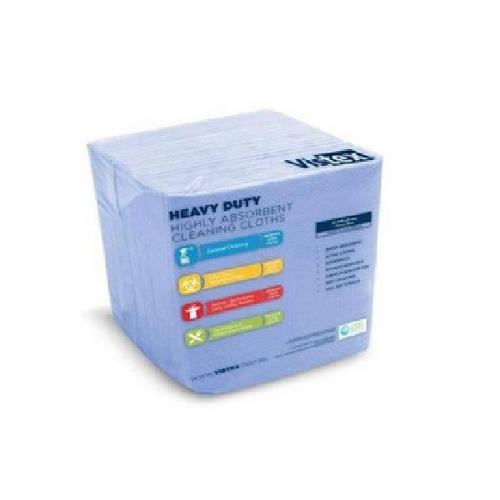 Cloth Wiper Blue Heavy Duty 400x300mm Vistex (Pk25) - QCC Hospitality ...