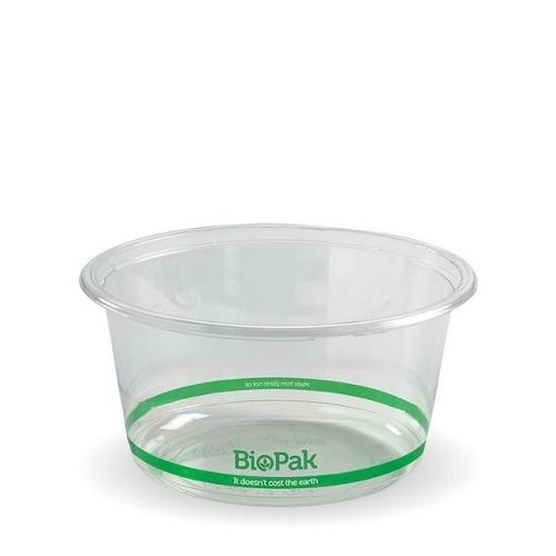 Container Biobowl Round Bioplastic 700ml Wide Clear Biopak (Ct600 ...