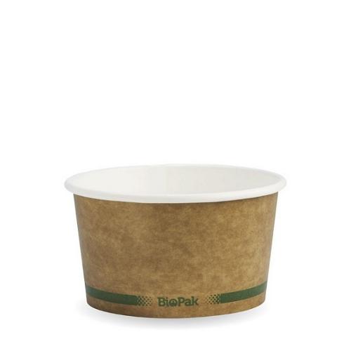 Container Biobowl Round Paper 427ml 12Oz Kraft Biopak (Ct500) - QCC ...
