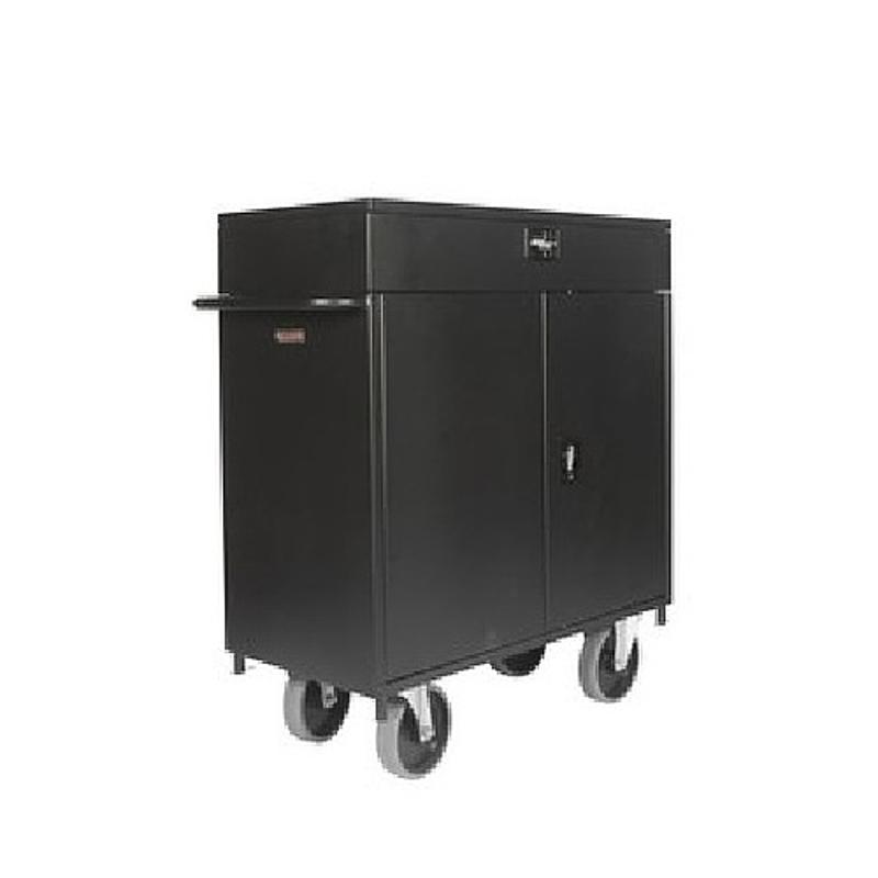 Mini Bar Cart 4 Star 2 Door/Hood Locking Metal Black 1120x580x1195mm ...